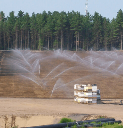 Arrosage de cultures par aspersion | Oligny Irrigation
